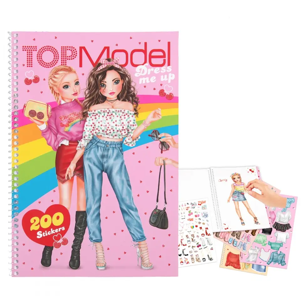 TOPModel Dress Me Up stickerboek Cherry Bomb