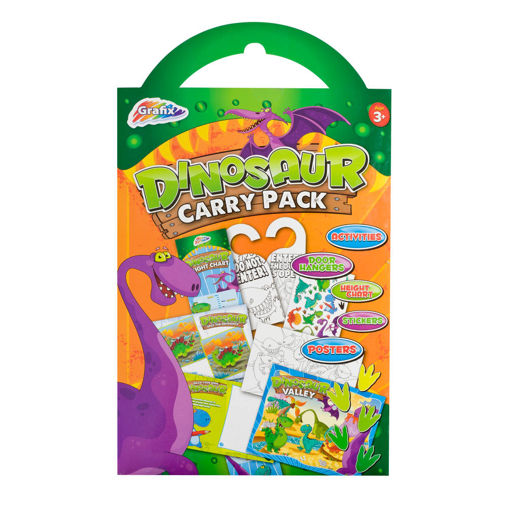 Grafix dinosaurus draagbare knutsel set