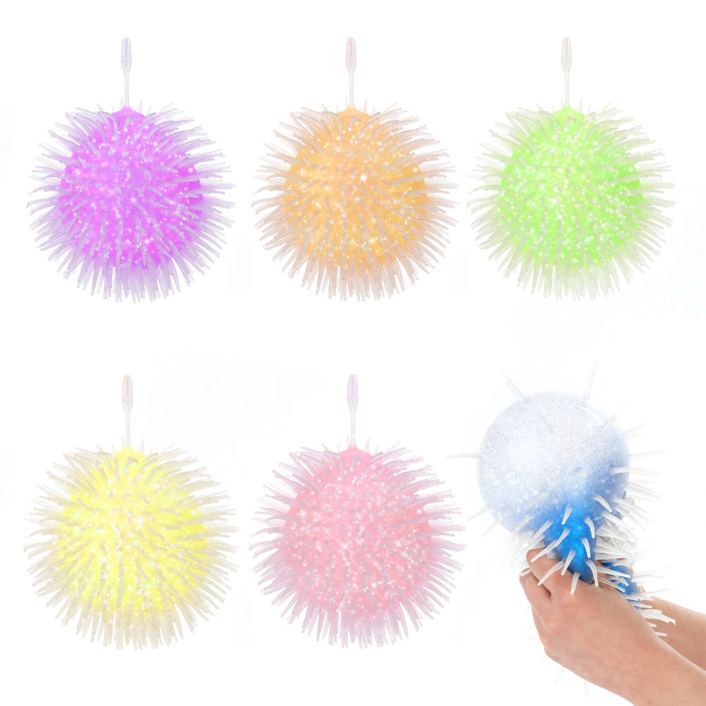 Glitter pufferbal - 12 cm