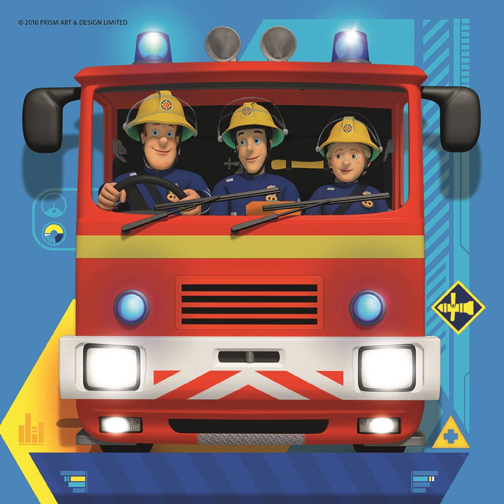 Ravensburger Brandweerman Sam 3-in-1 puzzel met memory - 25/36/49 stukjes