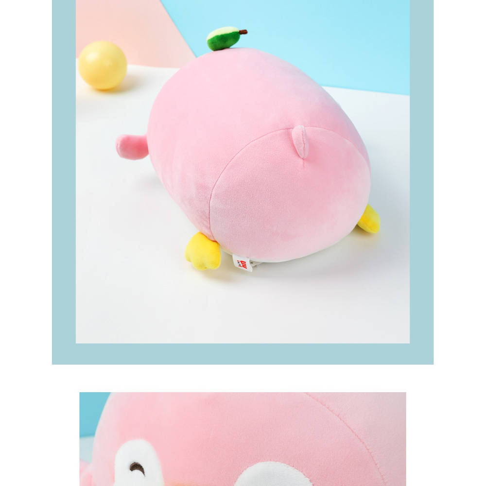 Miniso pluchen Liggende pinguïn met avocado - roze