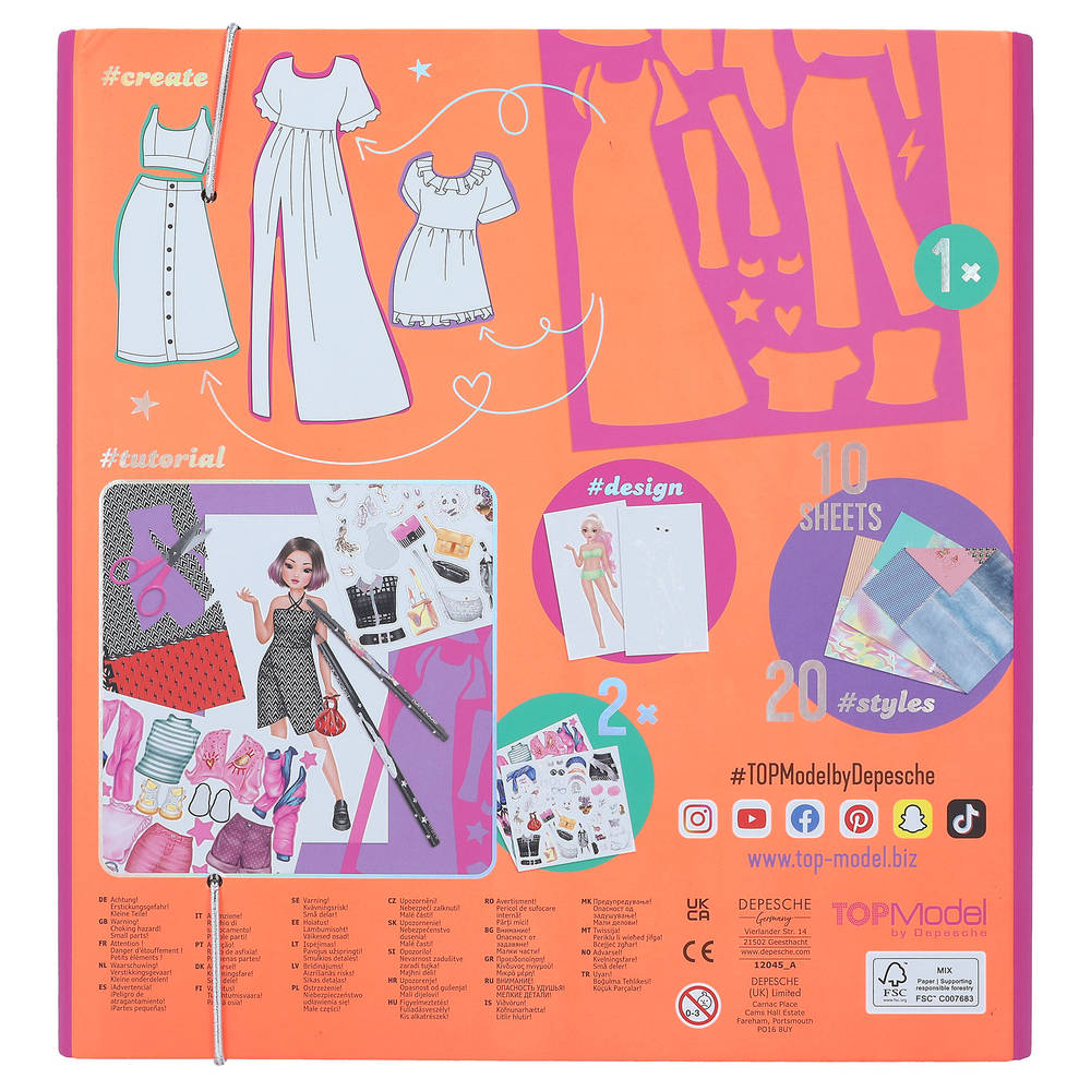 TOPModel Design Studio stickerboek