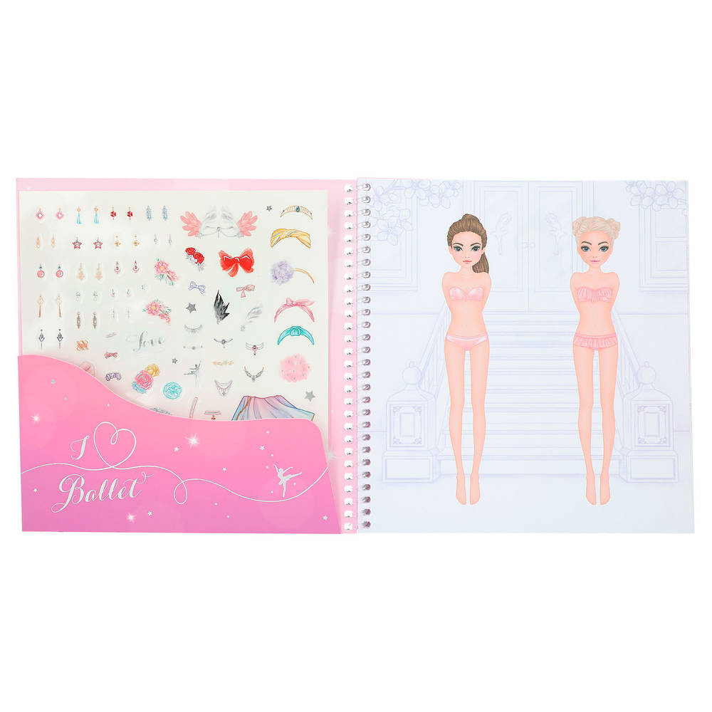 TOPModel Dress Me Up Ballet Stickerboek