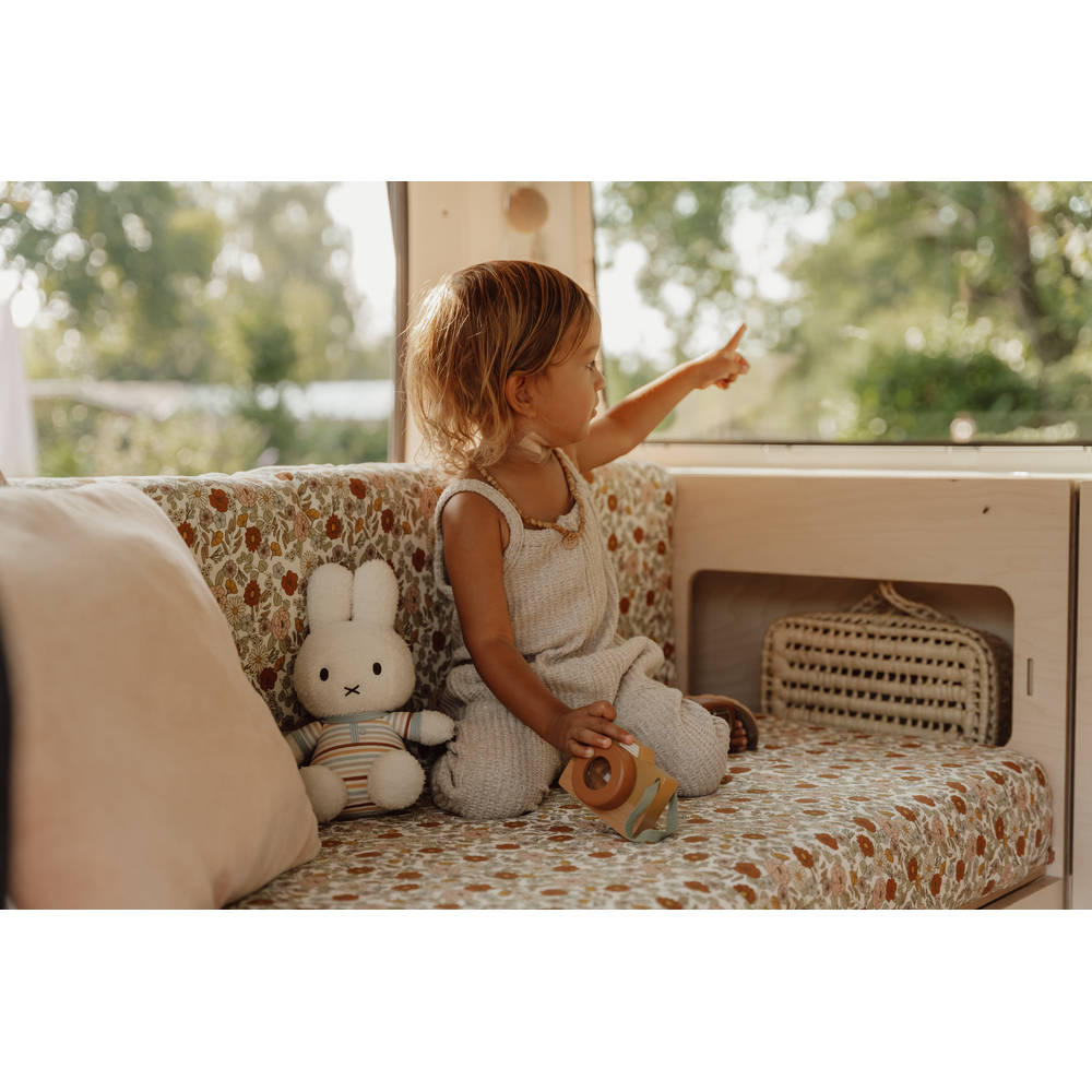 nijntje x Little Dutch Vintage Sunny Stripes knuffel - 25 cm