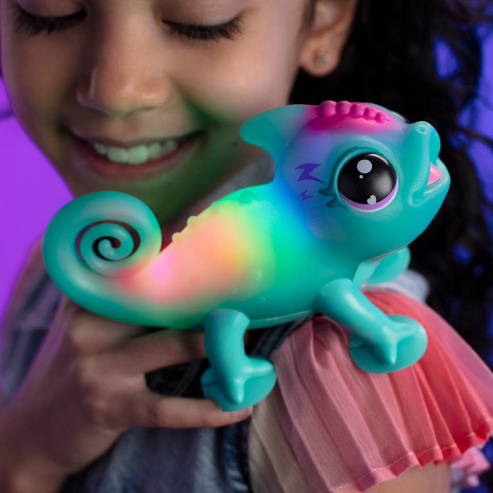 Little Live Pets Bright Light Kameleon Sunny - blauw