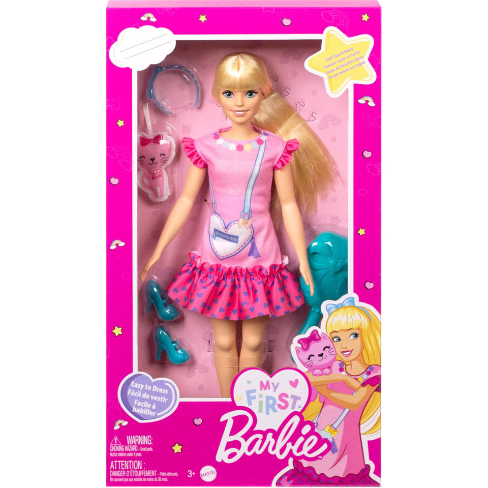 Barbie Mijn Eerste Barbie Malibu Roberts pop met kat