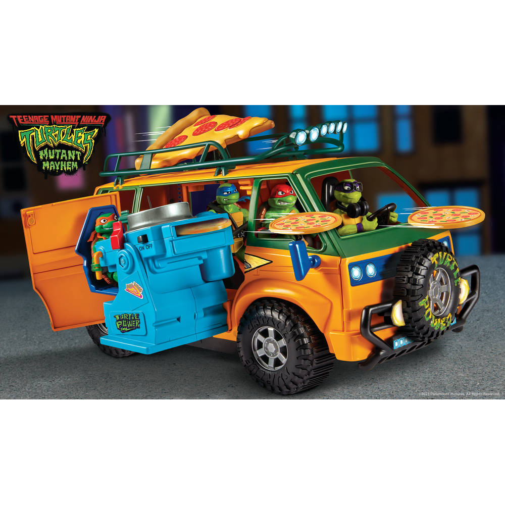 Teenage Mutant Ninja Turtles Mutant Mayhem Pizza Fire bus