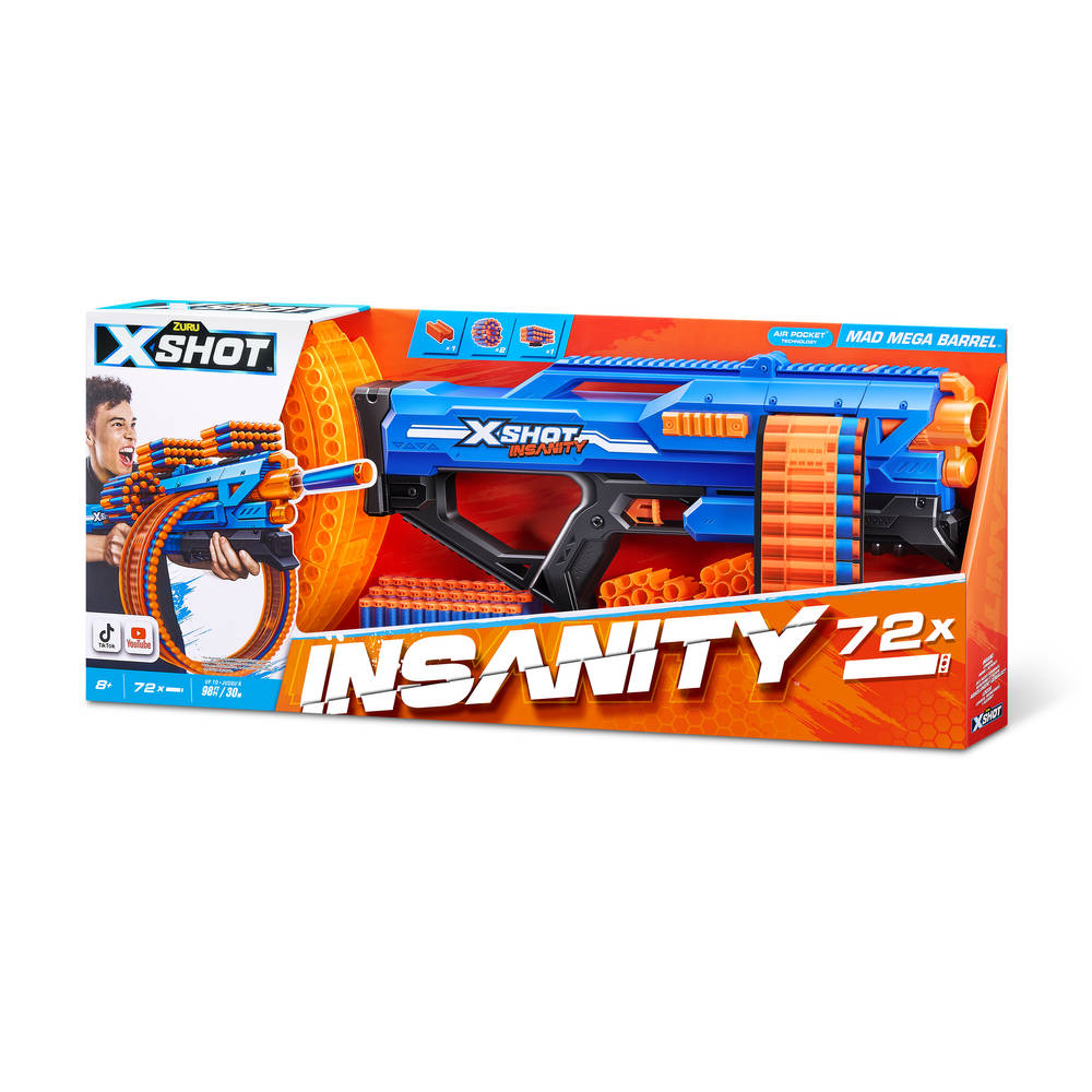 XSHOT Insanity Mad Mega Barrel blaster
