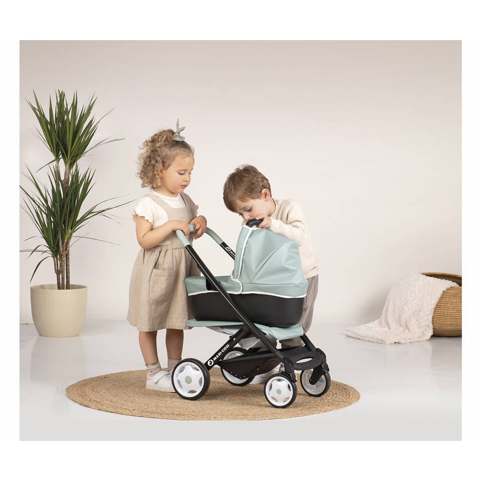 Smoby Maxi Cosi en Quinny Combi 3 in 1 poppenwagen - groen