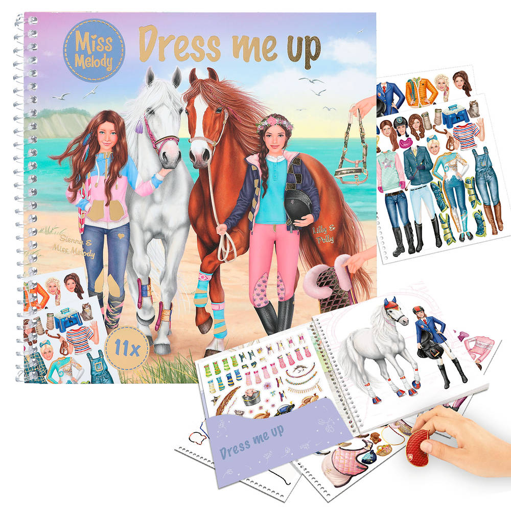 Miss Melody Dress Me Up stickerboek | Intertoys