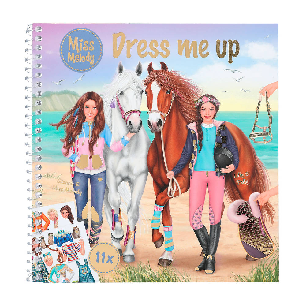 Miss Melody Dress Me Up stickerboek | Intertoys