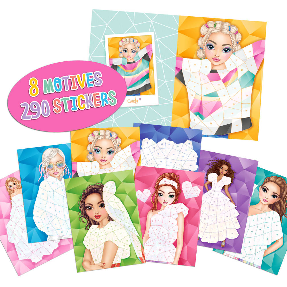 TOPModel Fantasy stickers op nummer stickerboek