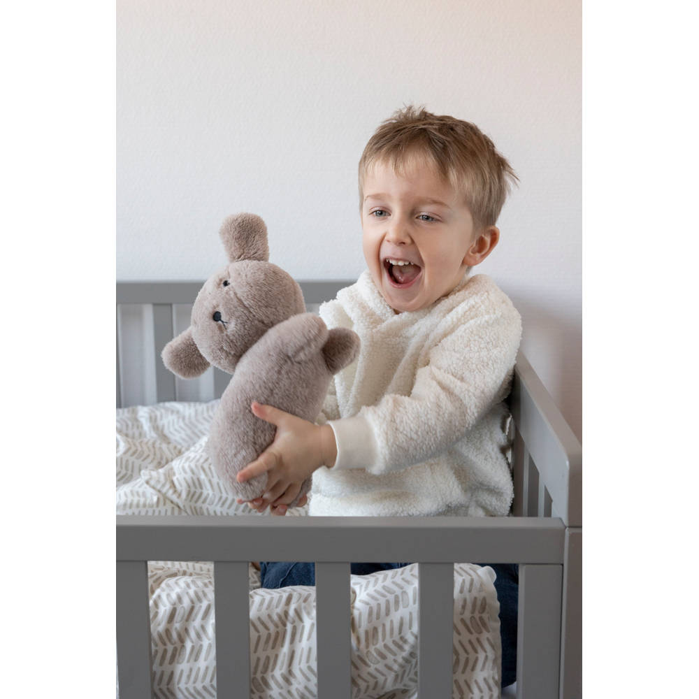 nijntje fluffy knuffel Snuffie - 25 cm - taupe