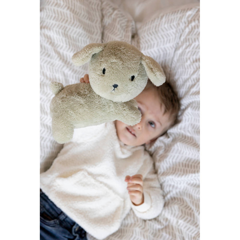 nijntje fluffy knuffel Snuffie - 25 cm - groen