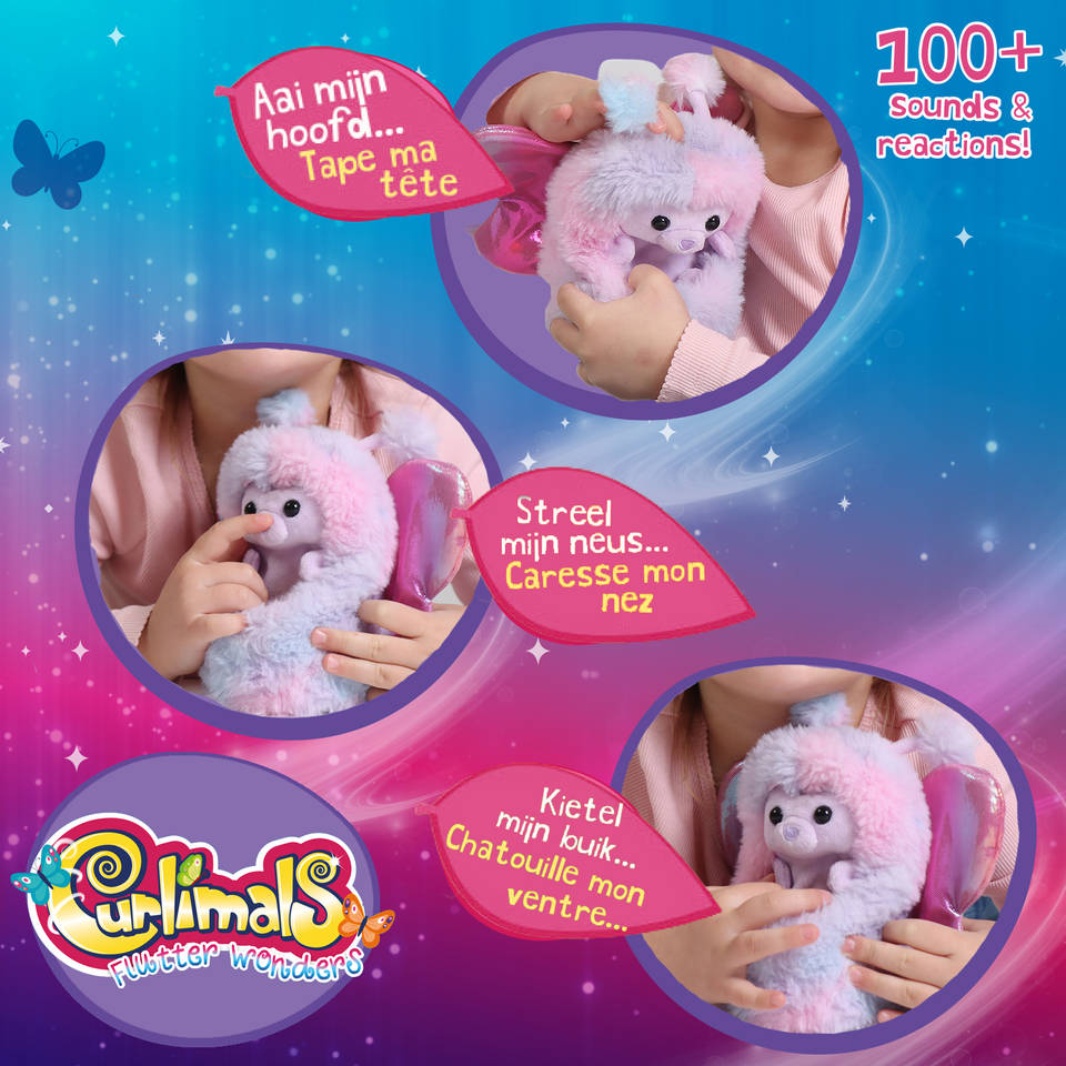 Curlimals Flutter Wonders knuffel Bella