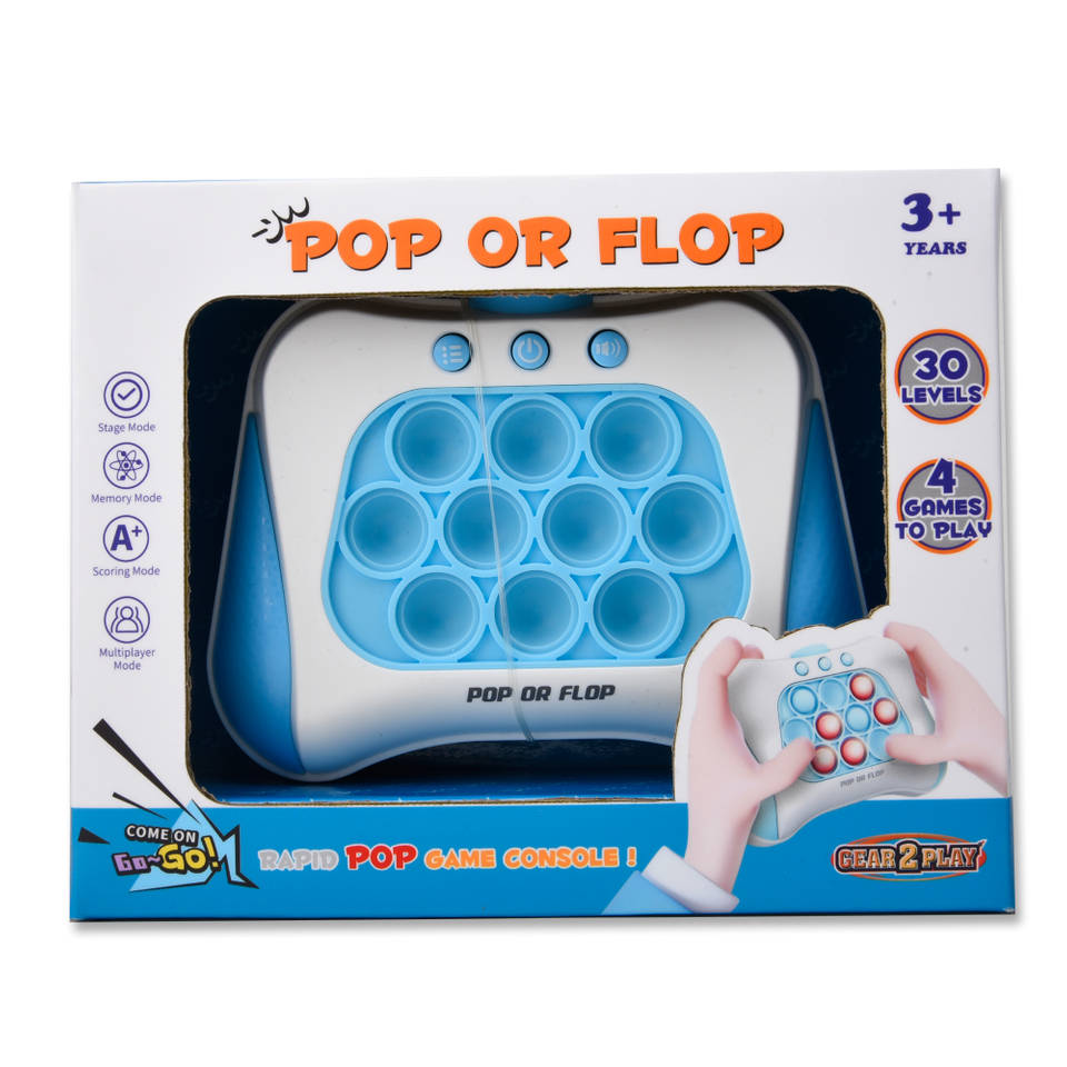 Gear2Play Pop or Flop gameconsole - blauw