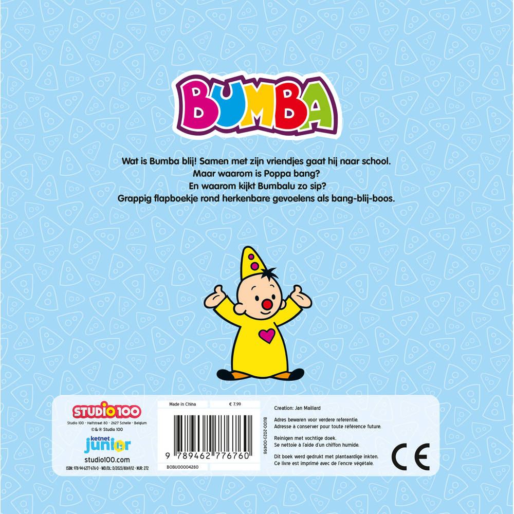 Bumba kartonboek met flapjes Dag juf!