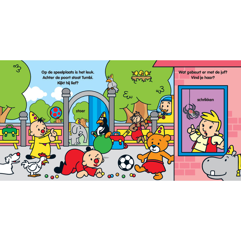 Bumba kartonboek met flapjes Dag juf!