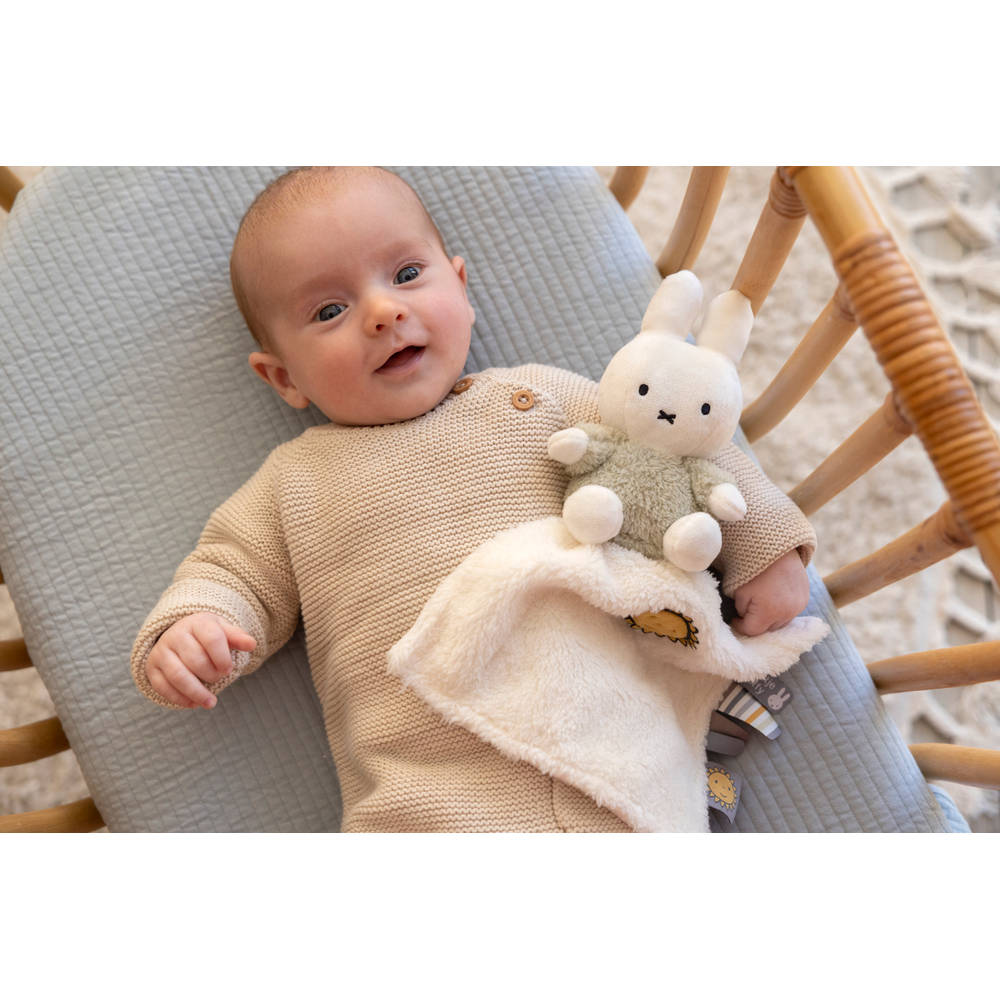 nijntje fluffy knuffeldoekje - groen