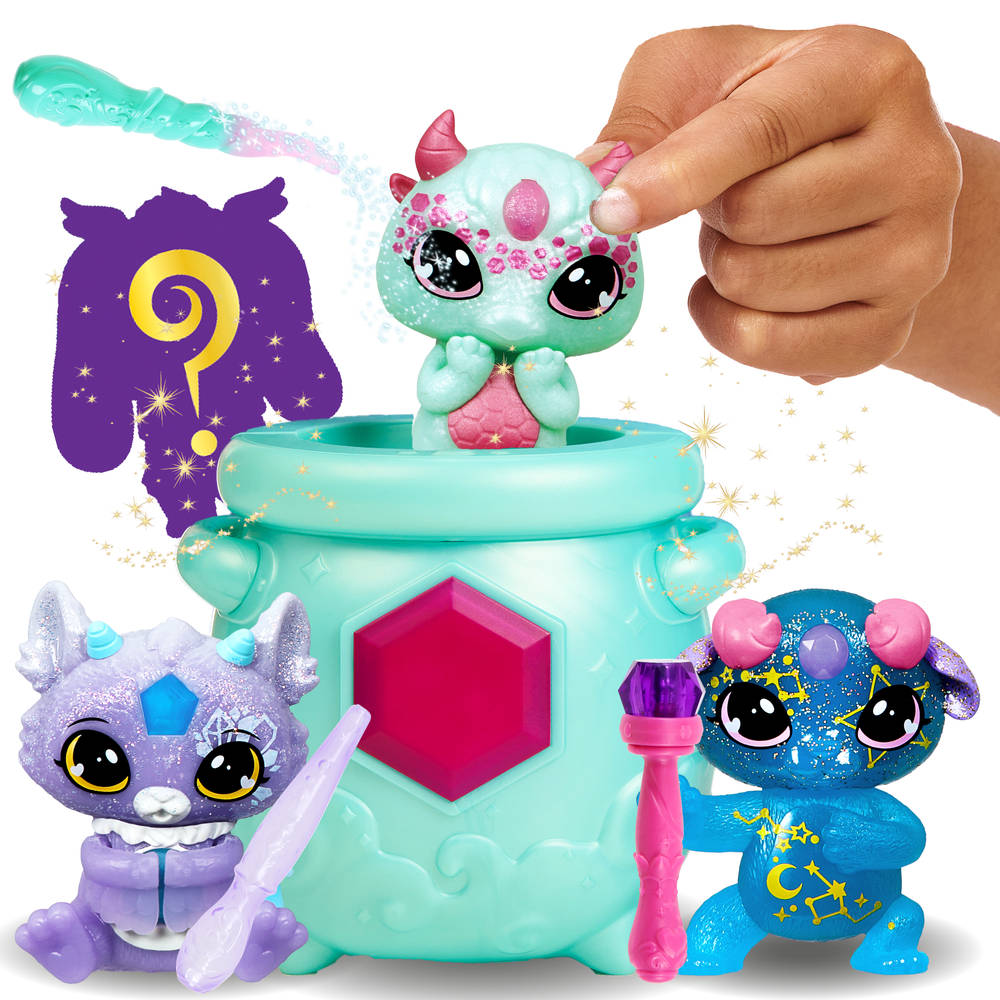 Magic Mixies Mixlings tik en ontdek ketel 4-pack