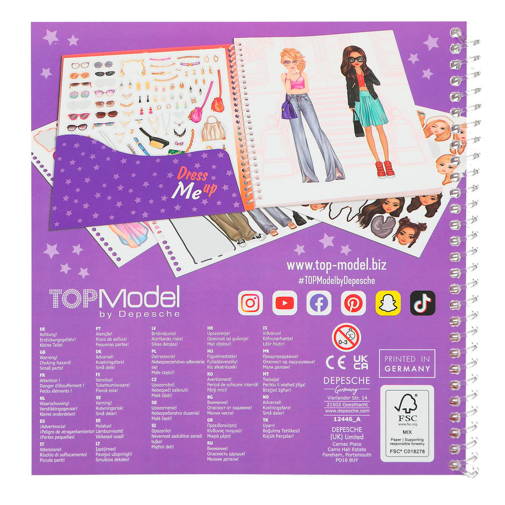 TOPModel stickerboek Dress Me Up