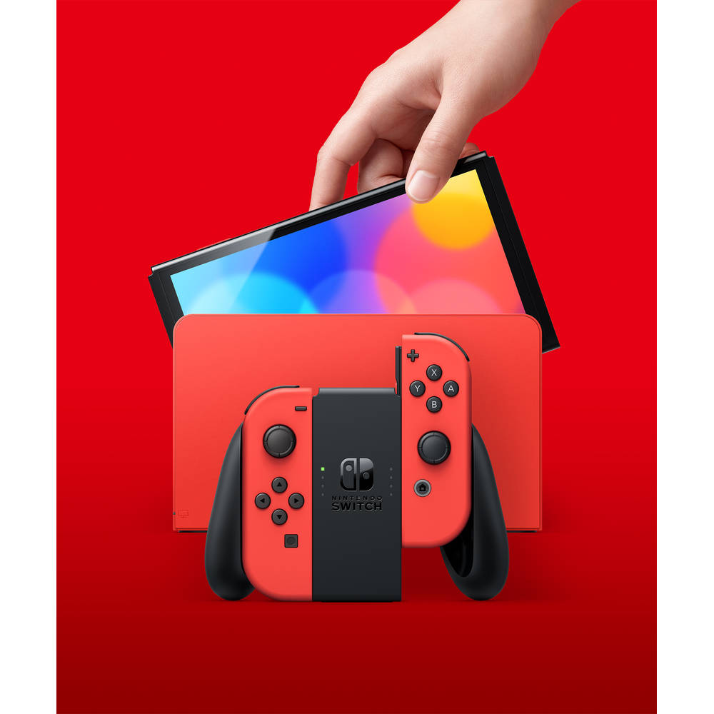 Nintendo Switch OLED Mario Edition - rood