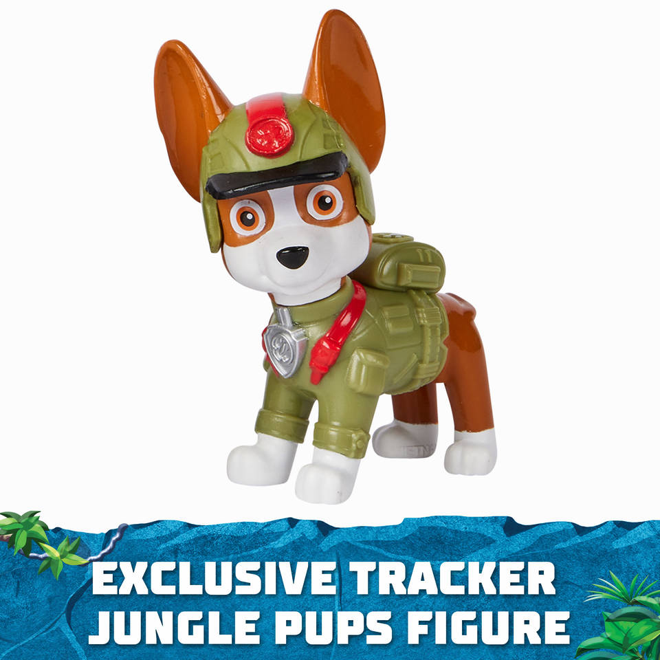 PAW Patrol Jungle Pups Trackers aapvoertuig met speelfiguur