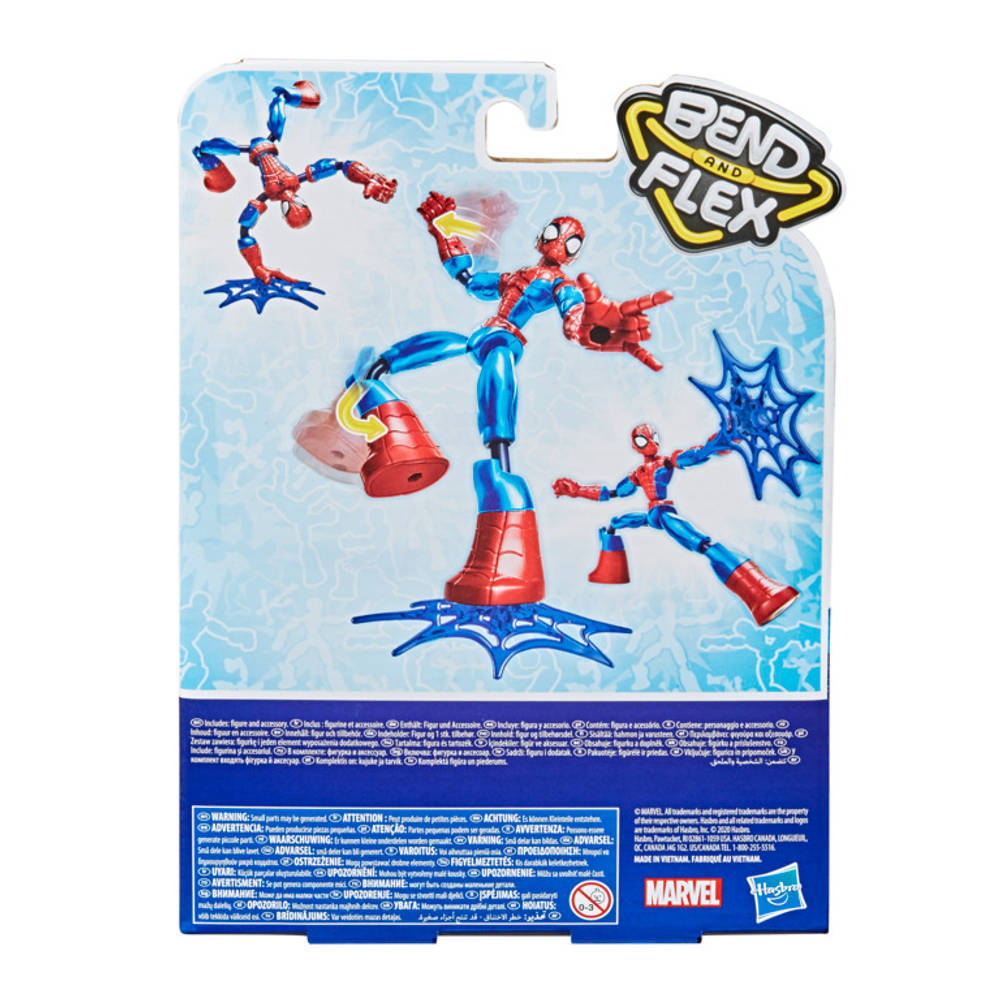 Marvel Spider-Man Bend and Flex figuur Spider-Man - 15 cm