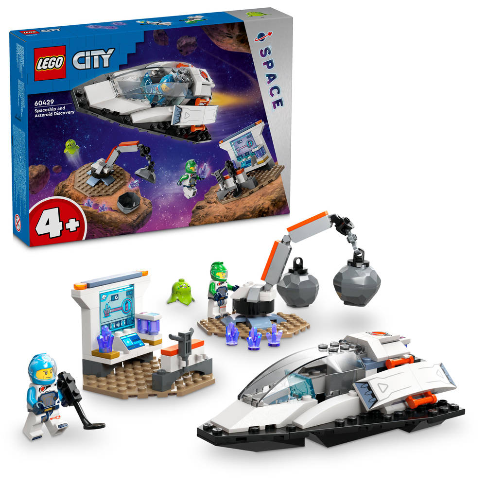 LEGO City ruimteschip en ontdekking van asteroïde 60429