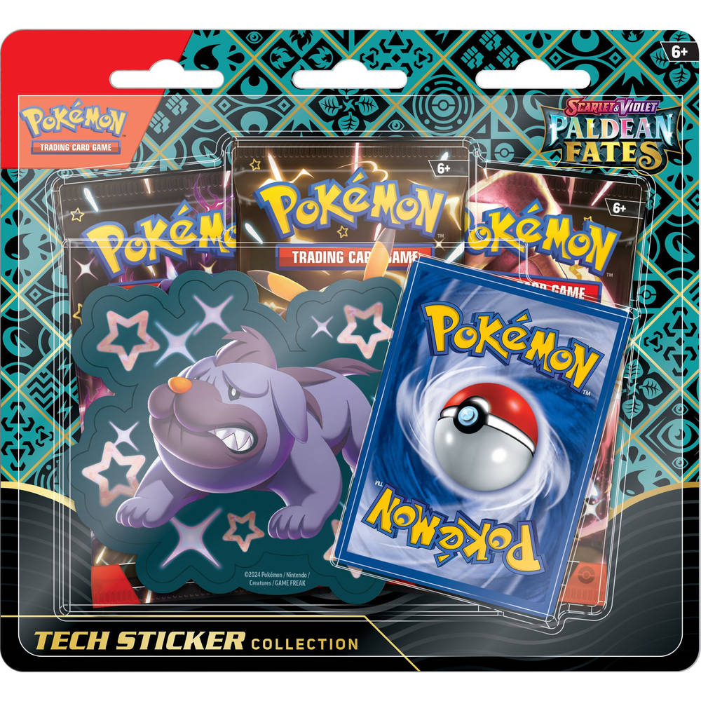 Pokémon TCG Scarlet & Violet Paldean Fates Tech Sticker Collection Maschiff