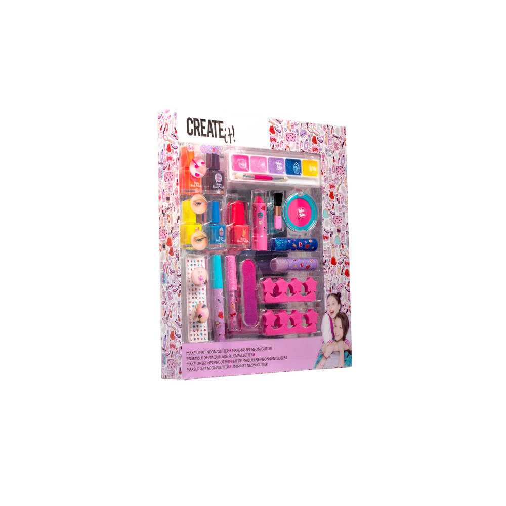 Create It! make-up neon en glitter set
