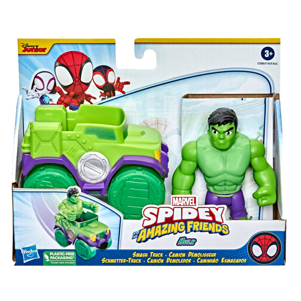 Marvel Spidey and his Amazing Friends Hulk Smash truck