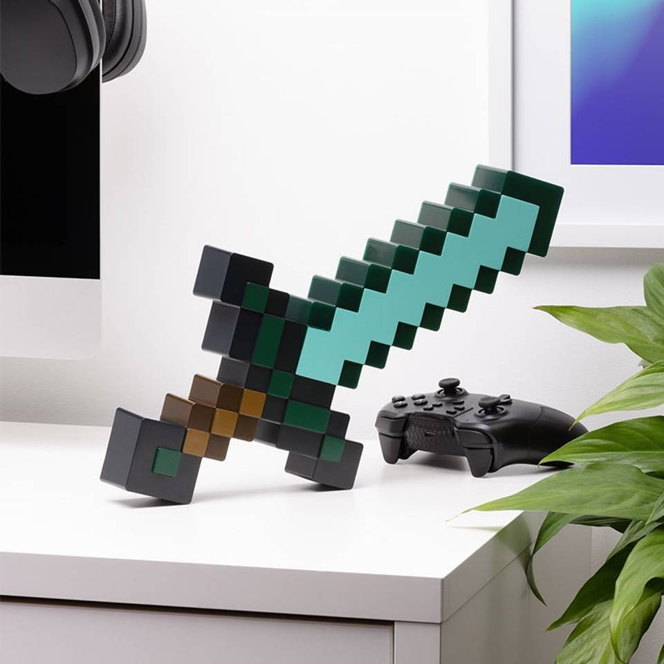Minecraft Diamond Sword 3D lamp