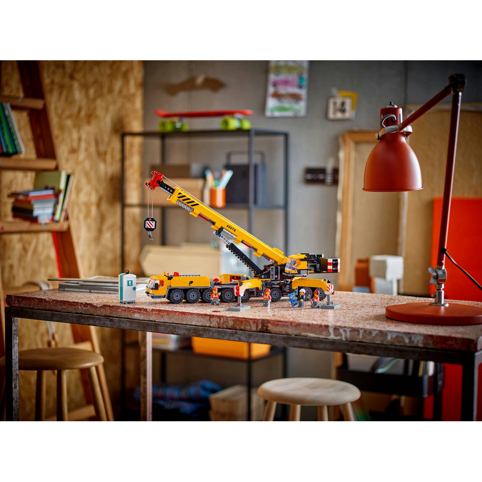 LEGO CITY gele mobiele bouwkraan 60409