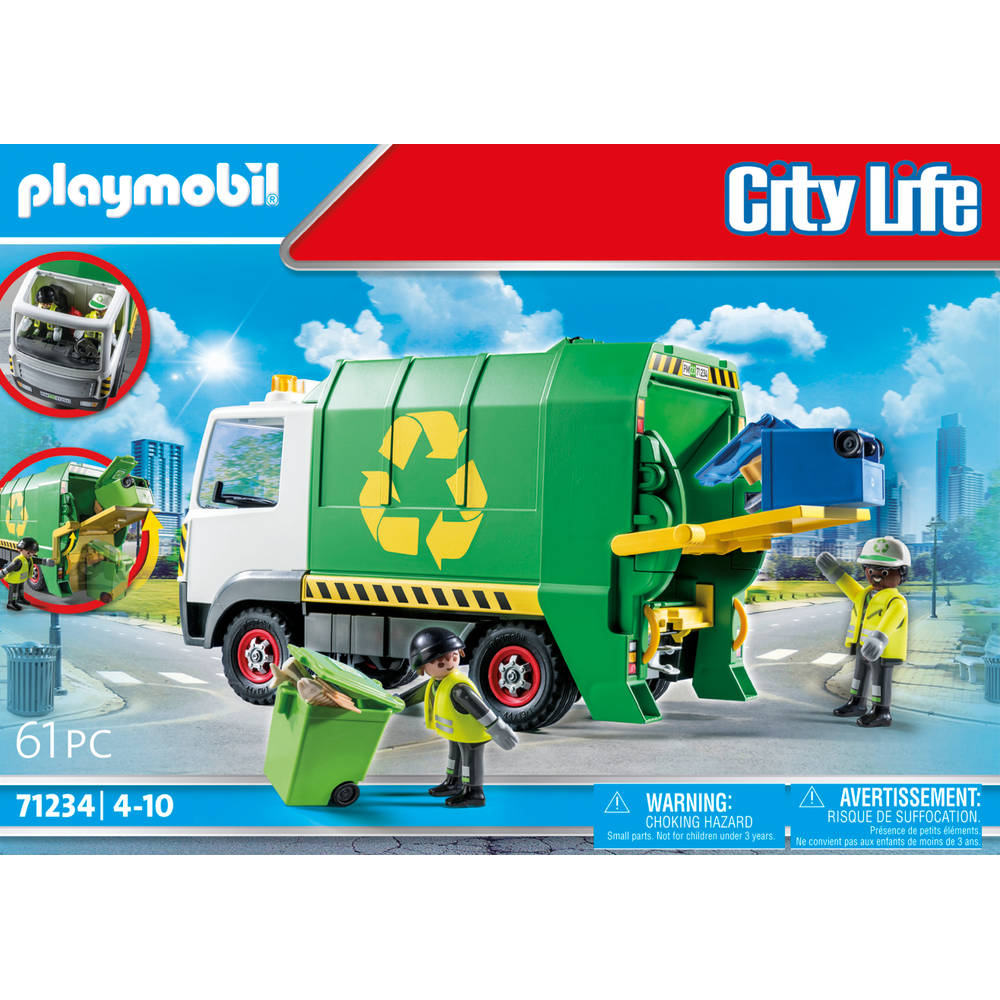 PLAYMOBIL City Life Recycling vrachtwagen 71234