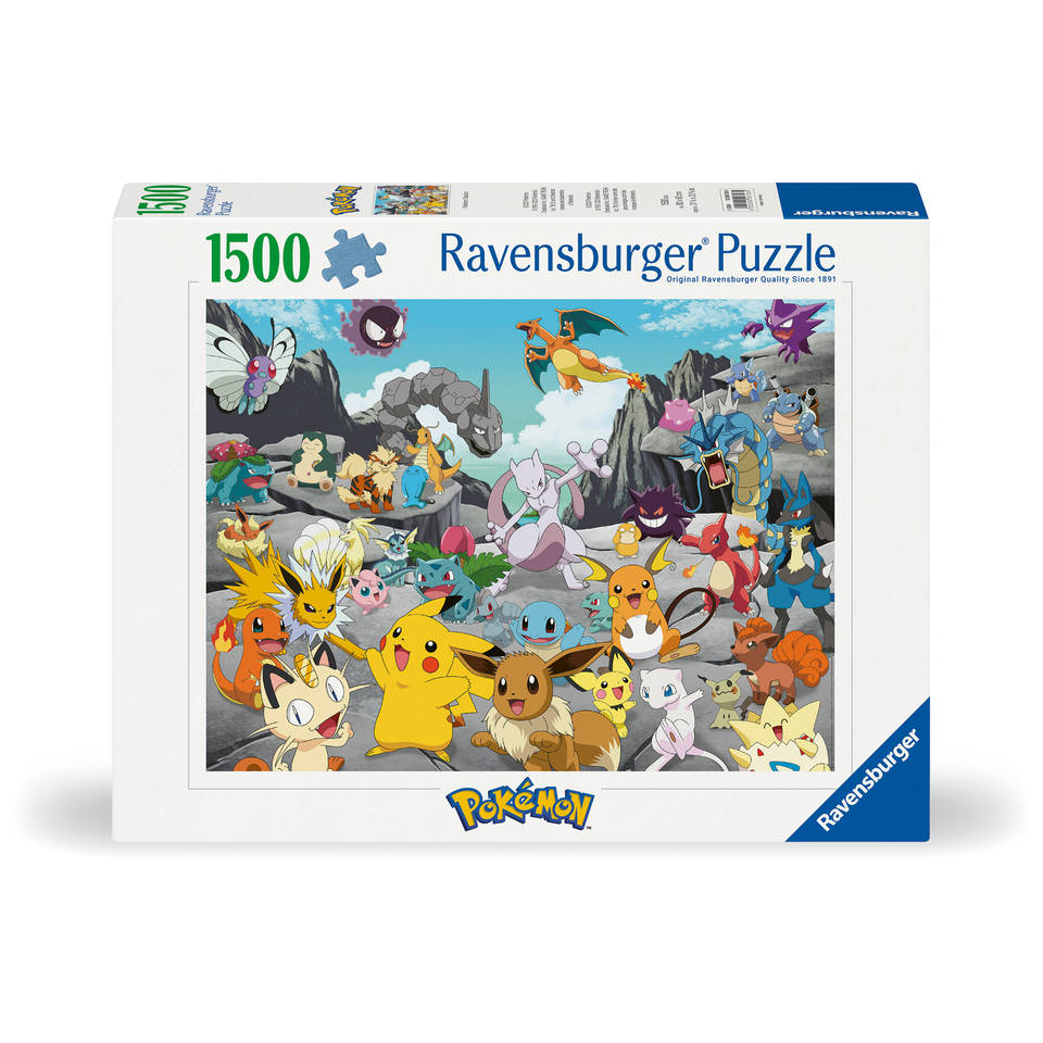 Ravensburger Pokémon Classics puzzel - 1500 stukjes