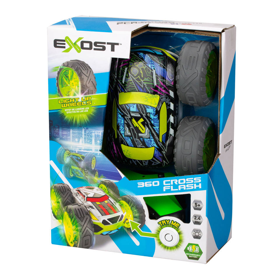 Exost op afstand bestuurbare auto 360 Cross Flash stuntauto - groen