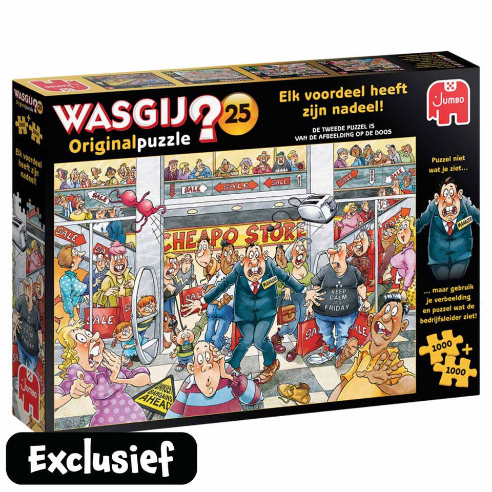 Jumbo Wasgij Original 2024 Special 2-in-1 Elk voordeel heeft zijn ...