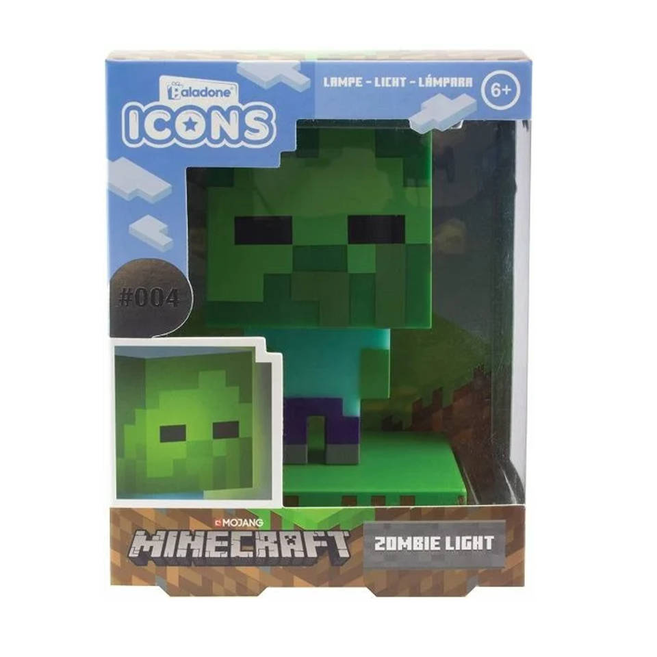 Minecraft zombie icon lamp