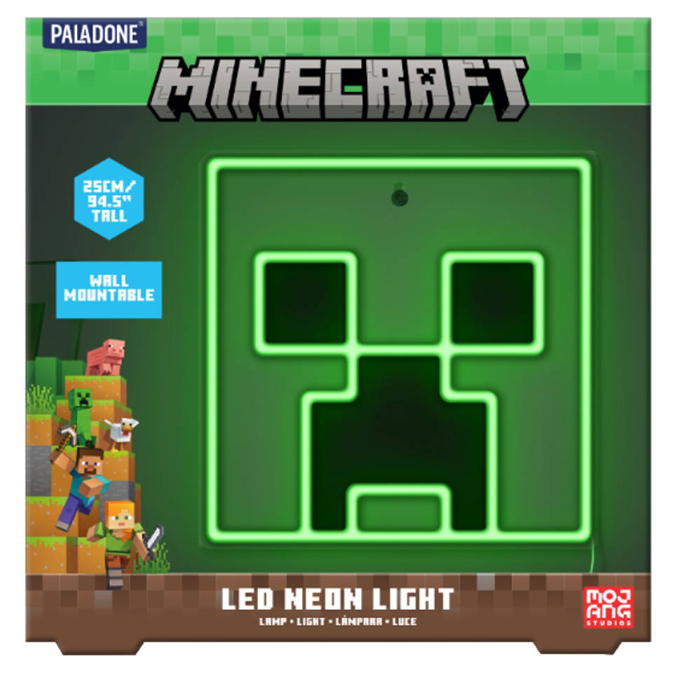 Minecraft Creeper LED monteerbare neon-lamp