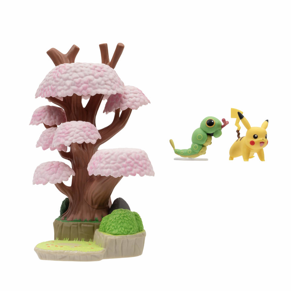 Pokémon Spring Forest Environment speelfigurenset