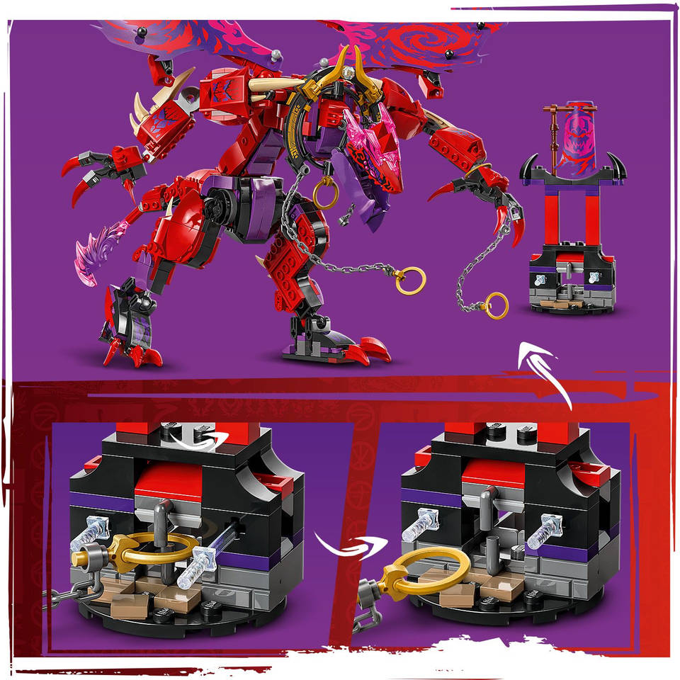 LEGO NINJAGO Bliksemtand Draak van Chaos 71832