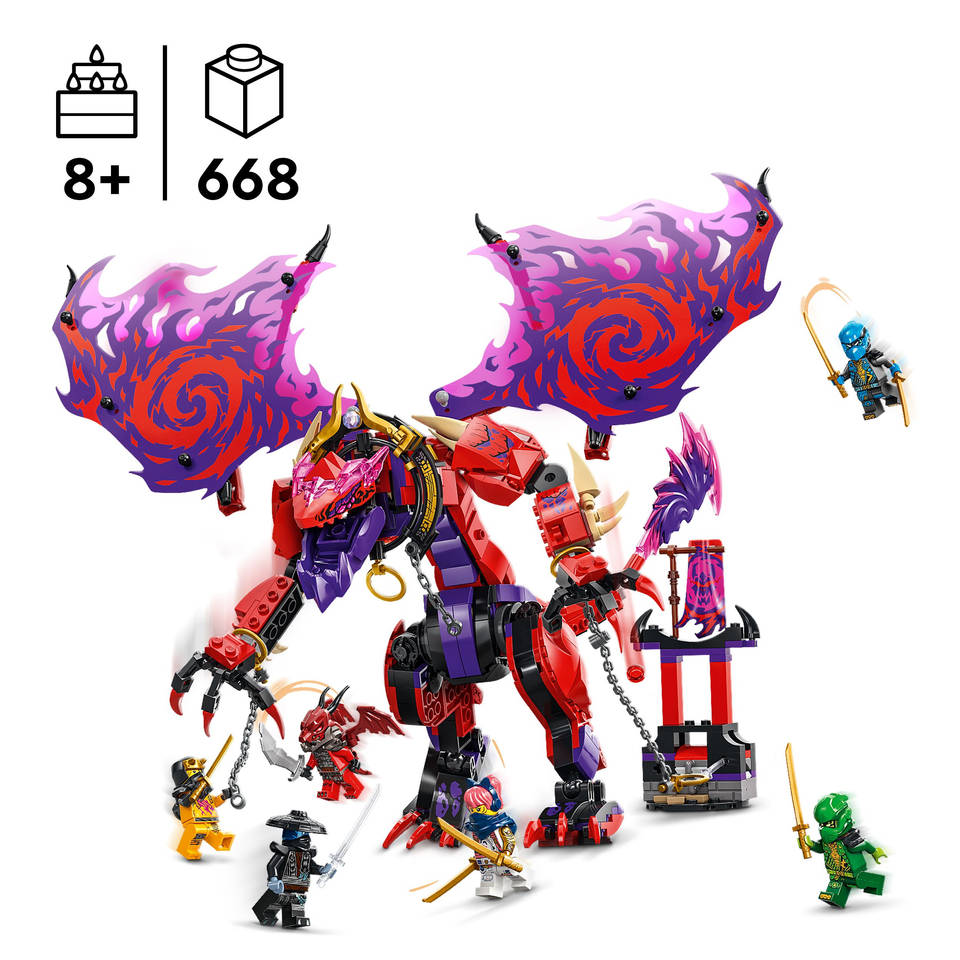 LEGO NINJAGO Bliksemtand Draak van Chaos 71832