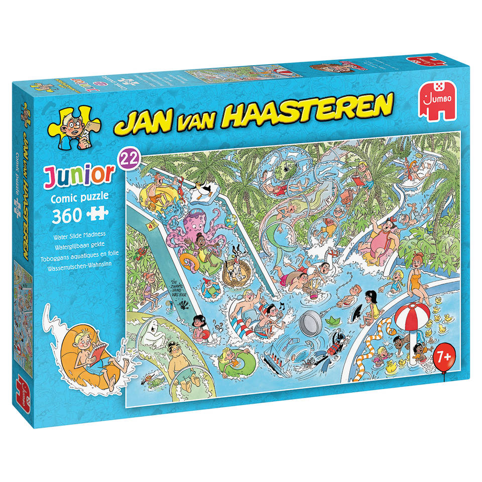 Jumbo Jan van Haasteren Junior puzzel Waterglijbaan gekte - 360 stukjes