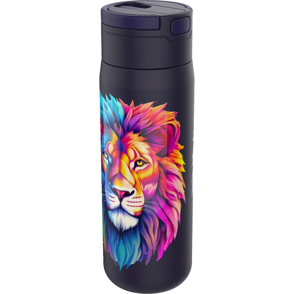 Lunch Buddies waterfles leeuw - rvs - 600 ml