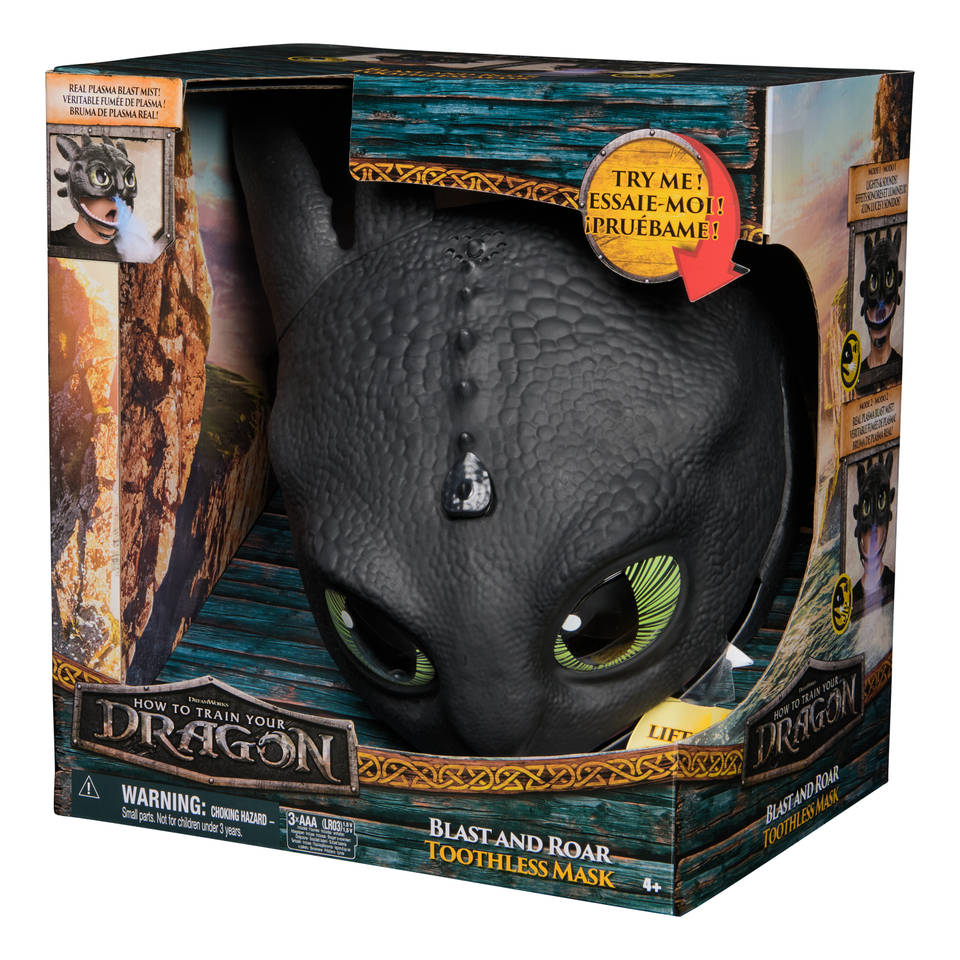 How to Train Your Dragon Blast and Roar Toothless masker
