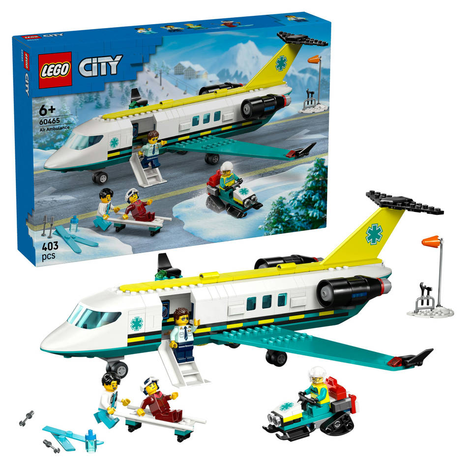 LEGO City ambulancevliegtuig 60465