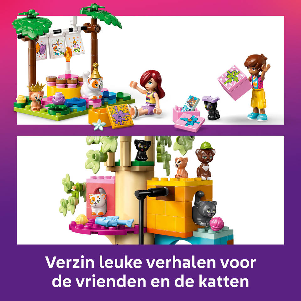 LEGO Friends kattenverjaardagsfeestje en boomhut 42666