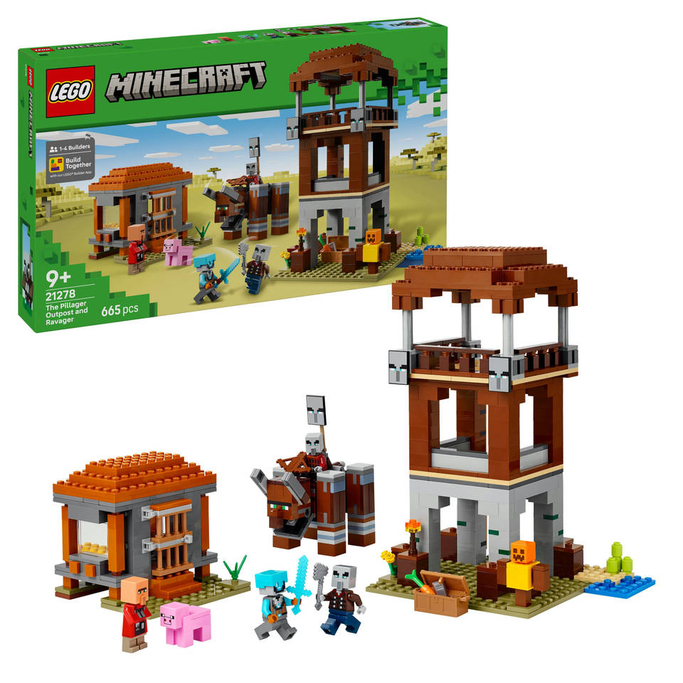 LEGO Minecraft De Plunderaar buitenpost en Verwoester 21278
