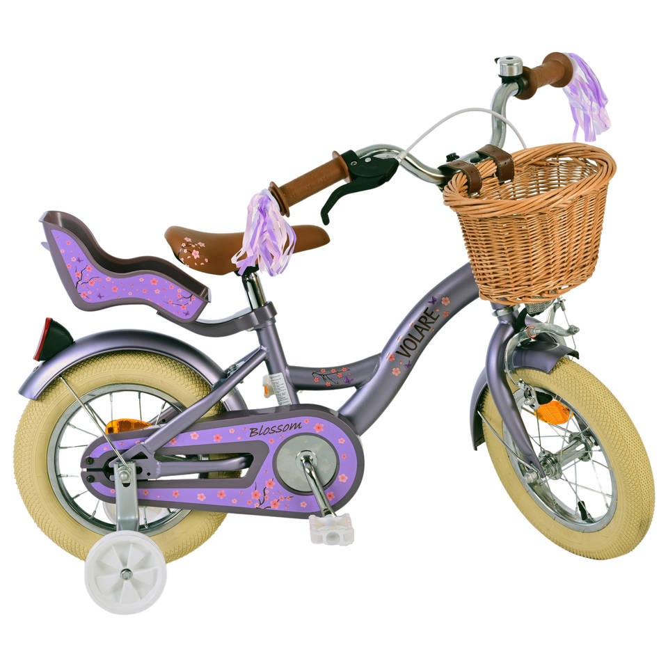 Volare Blossom kinderfiets - 12 inch - paars